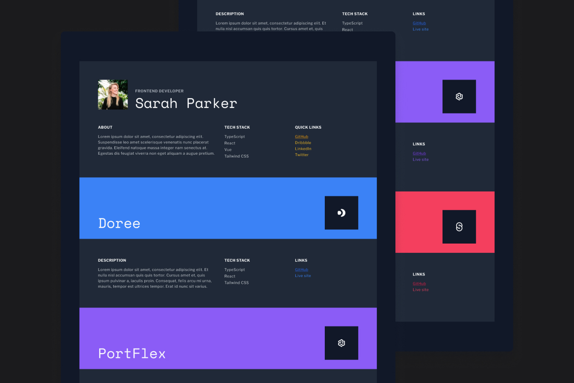 Skillthrive | Developer portfolio with Next.js and Tailwind CSS coding challenge solution