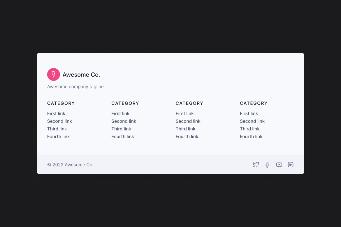 Skillthrive | Four-column code challenge