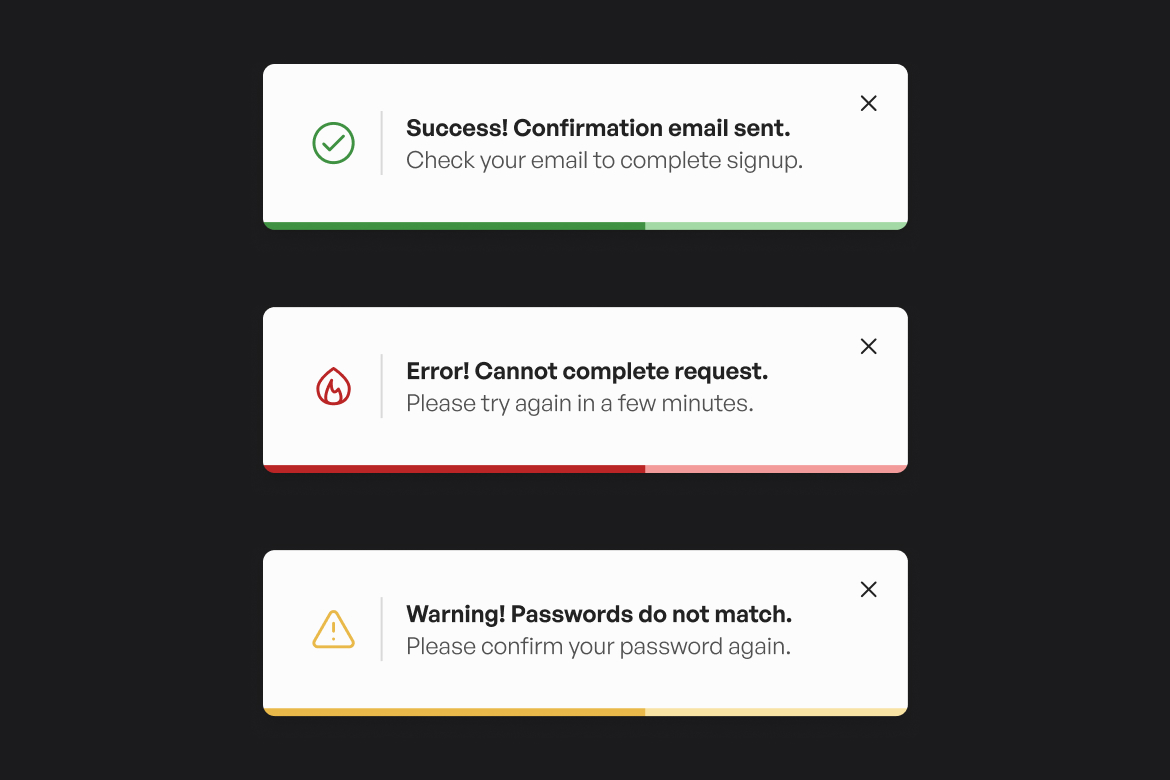 Skillthrive | Toast notification code challenge
