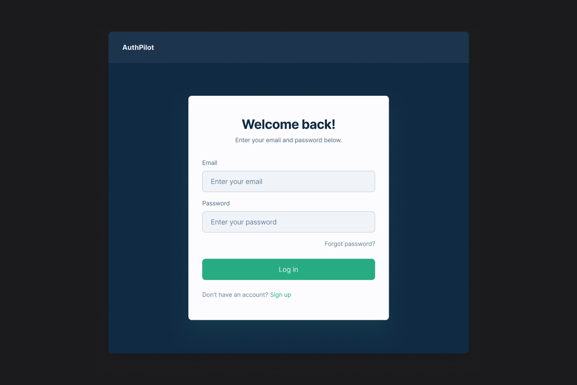 Skillthrive | User authentication code challenge